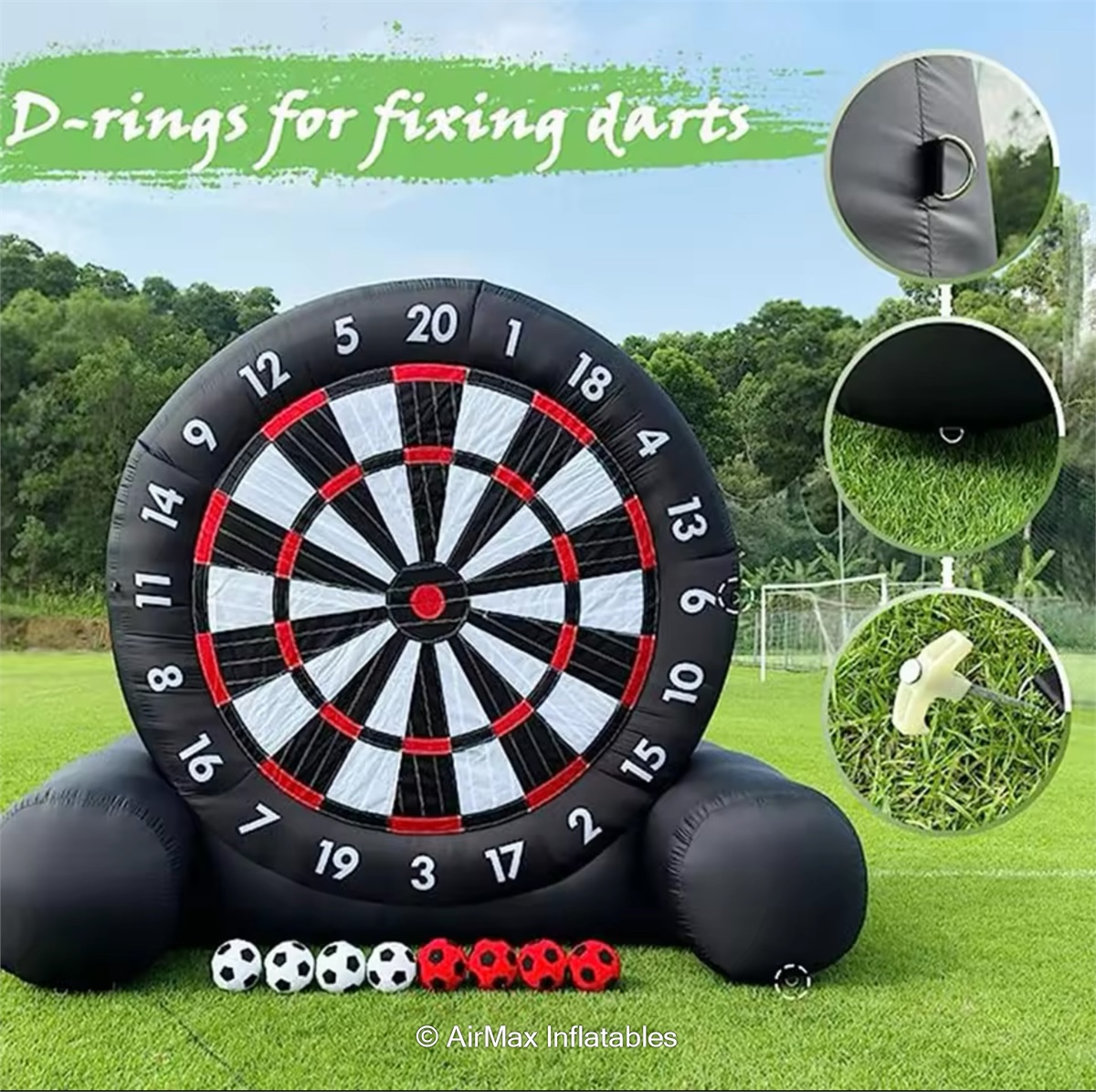 Football darts, Inflatable football dartboard, foot darts