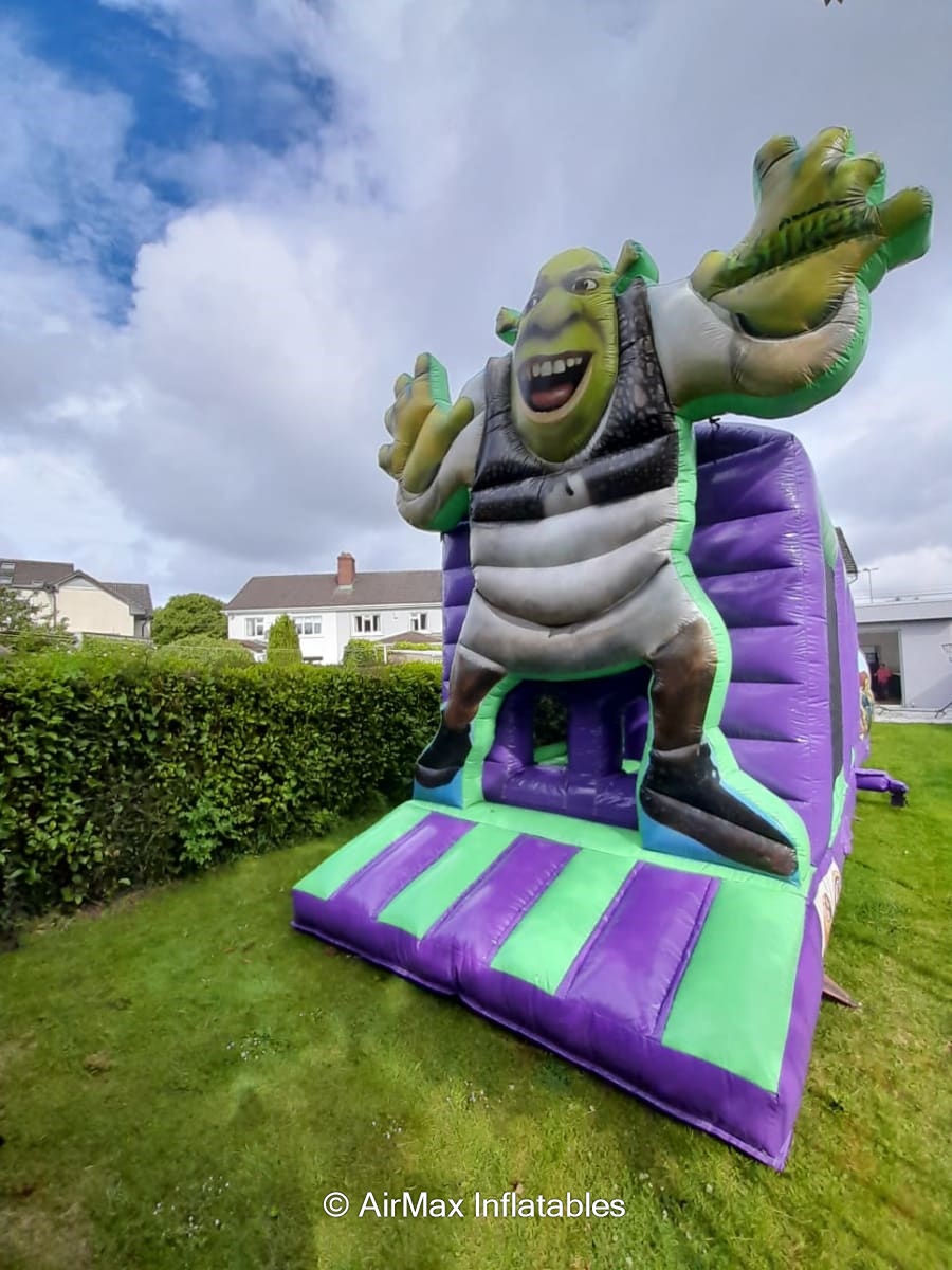 New Shrek Inflatable Obstacle Course