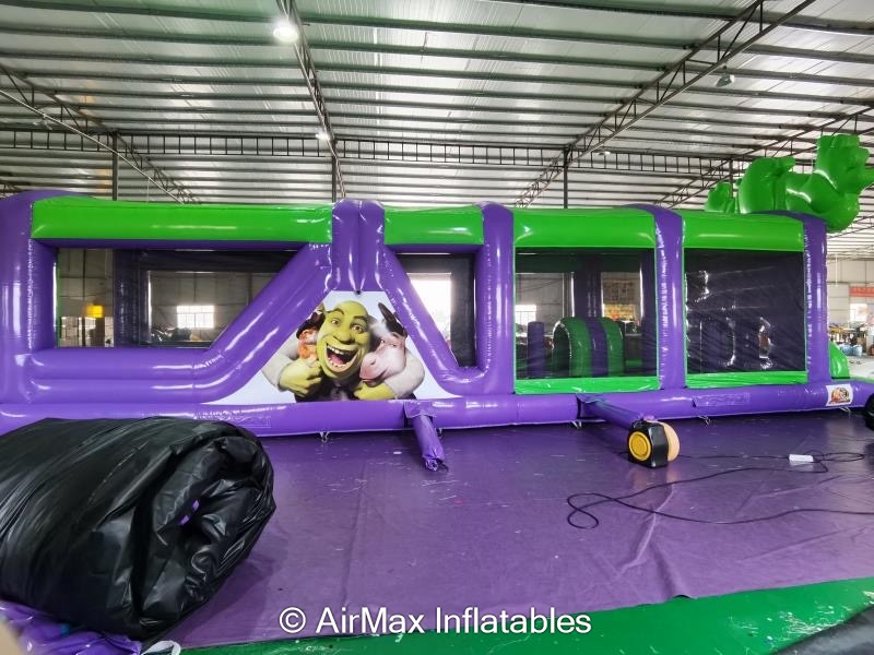 New Shrek Inflatable Obstacle Course