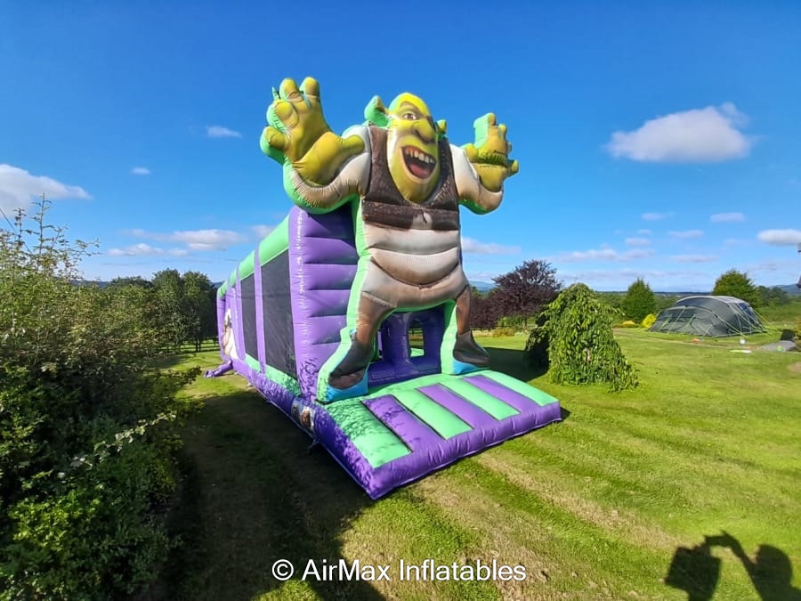 New Shrek Inflatable Obstacle Course