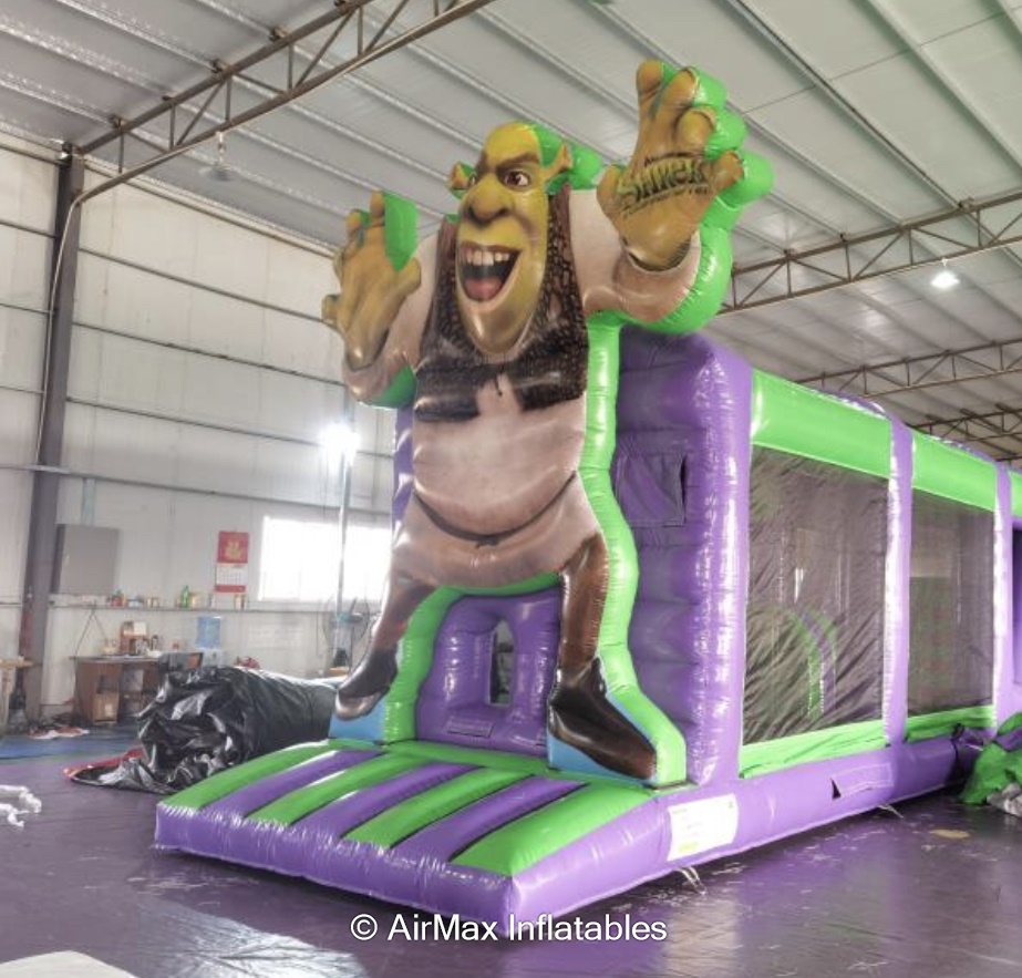 New Shrek Inflatable Obstacle Course