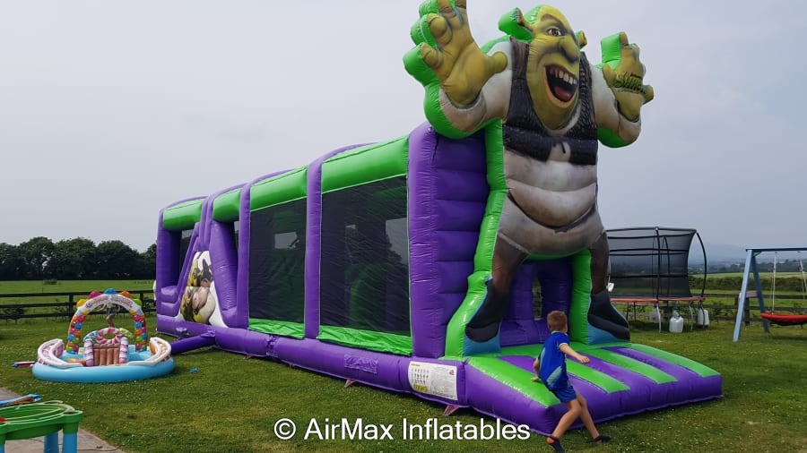 Shrek Inflatable Obstacle Course 3D-HD
